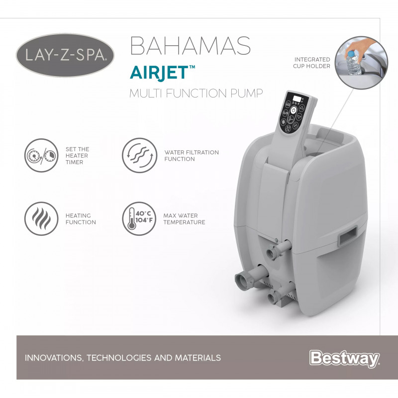 Bestway 60005 spa jacuzzi 4os. podgrzewacz bahamas